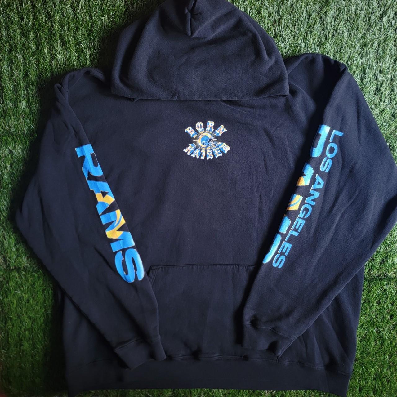 NFL Born X Raised Black Los Angeles Rams... - Depop