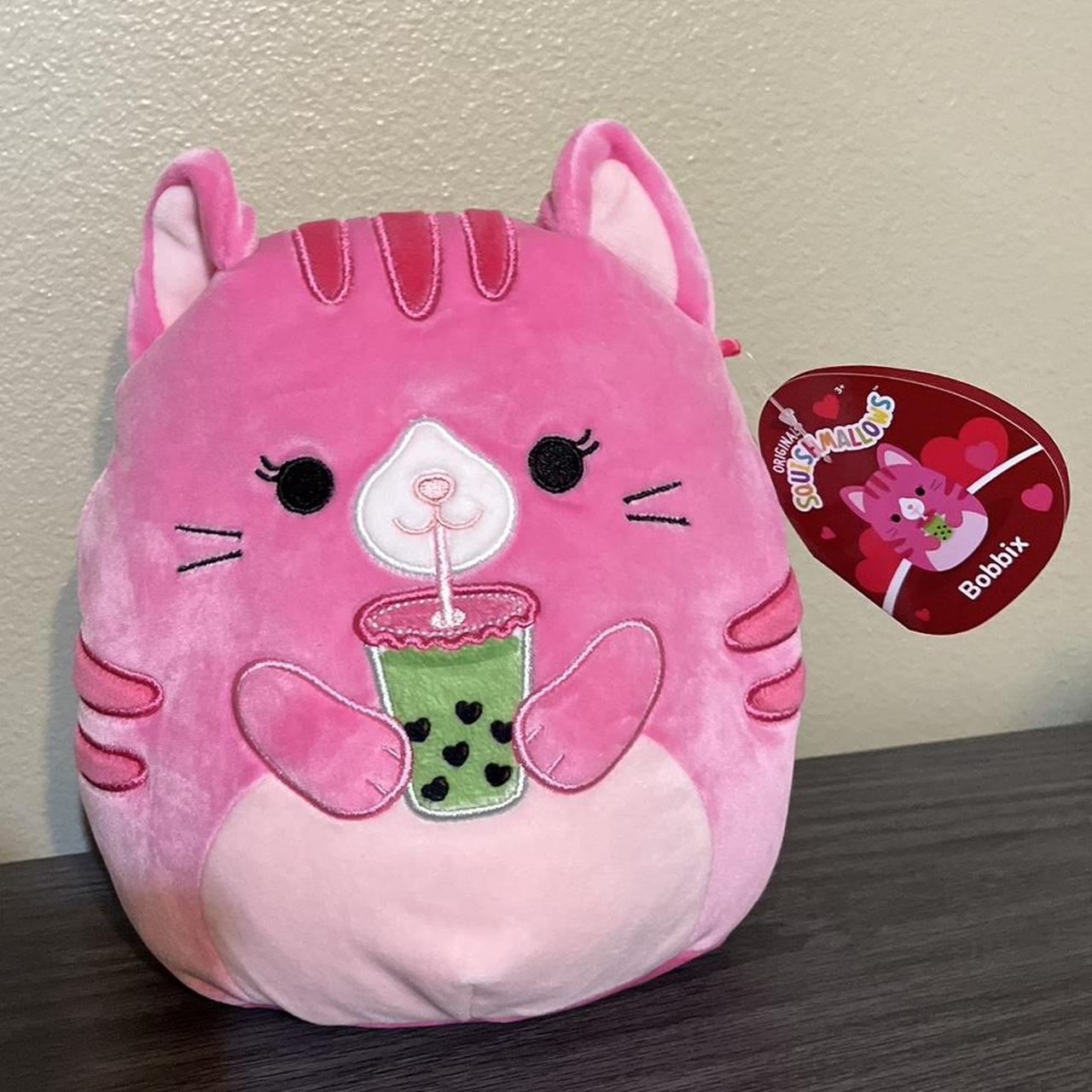 Bobbix Matcha Boba Squishmallow Cat Valentine’s Day,... - Depop