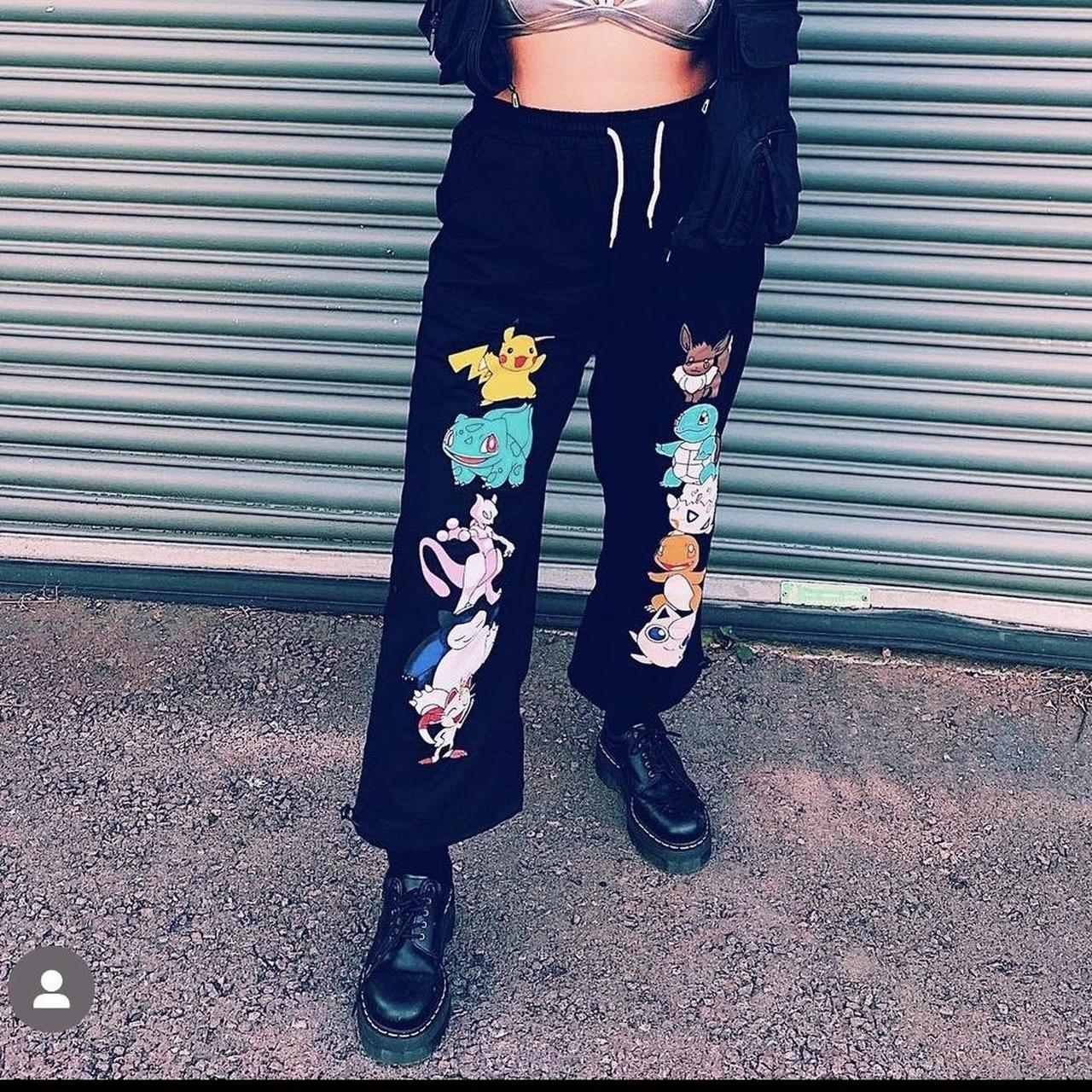 One of a kind POKÉMON pants, thick and warm and warn... - Depop