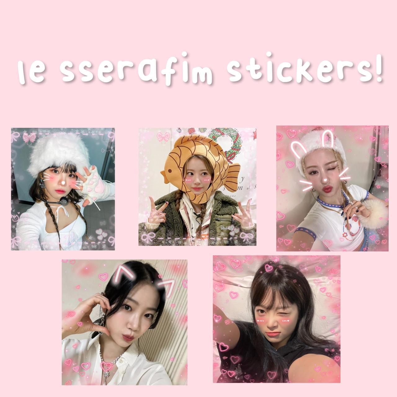 le sserafim stickers!! 🌷🫧 !!message me before... - Depop