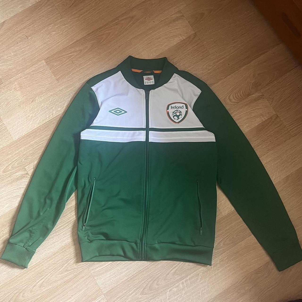 Vintage Umbro “Ireland” bomber track jacket not much... | Depop