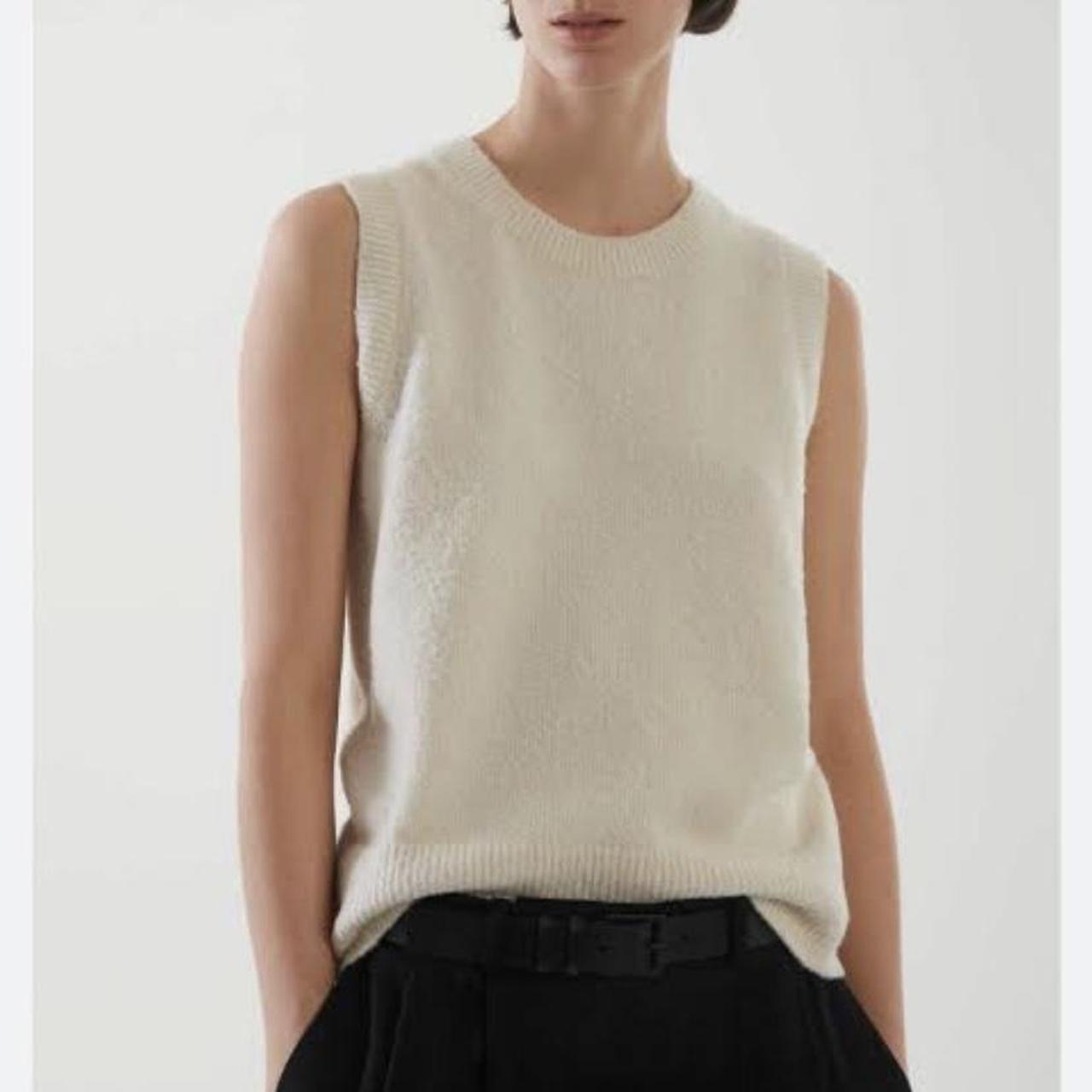 Cos boucle wool blend knit vest Size Small - good... - Depop