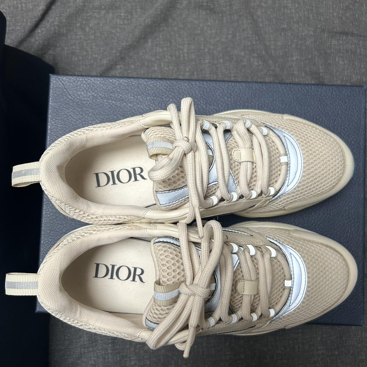 Dior B22 White Silver Blue Size 42 Only worn a few... - Depop