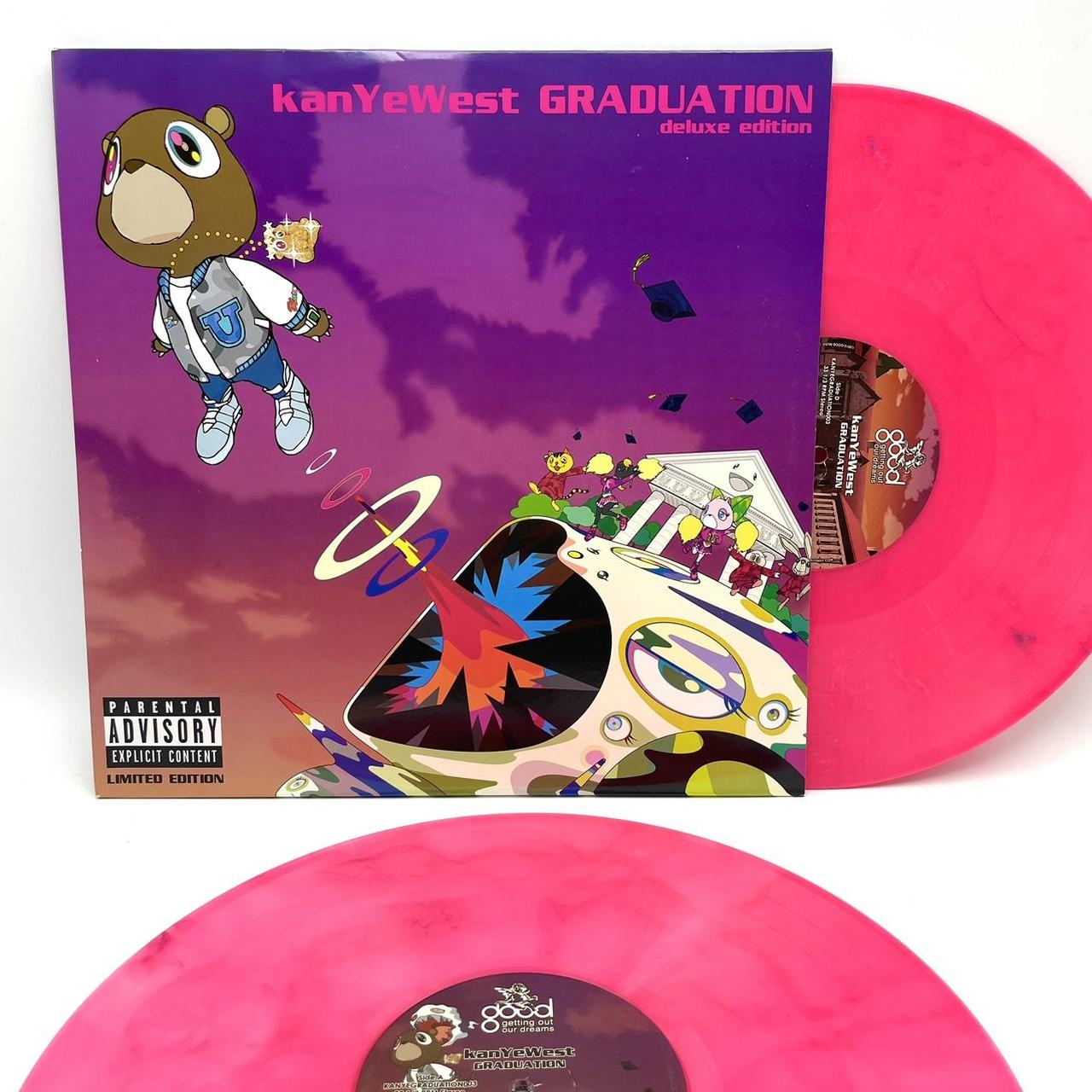 KANYE WEST - GRADUATION - RARE HOT PINK SWIRL... - Depop