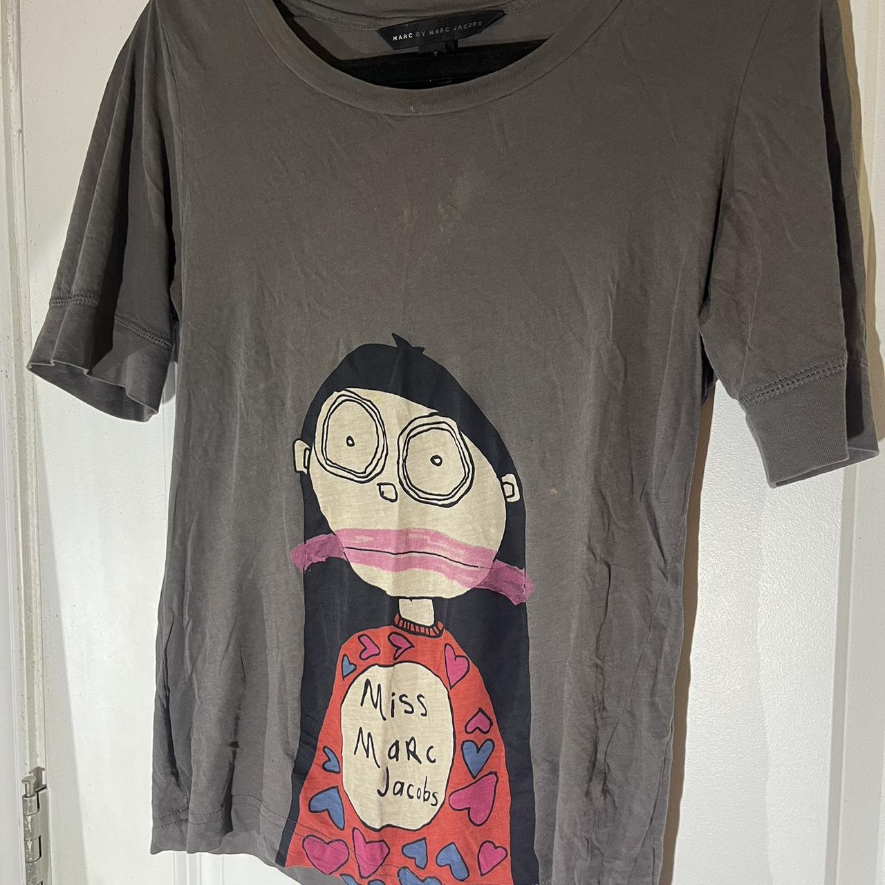 Marc Jacobs Women's Grey T-shirt | Depop