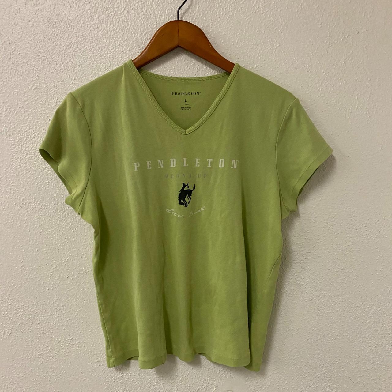 Vintage green PENDLETON cowboy western indie y2k... - Depop