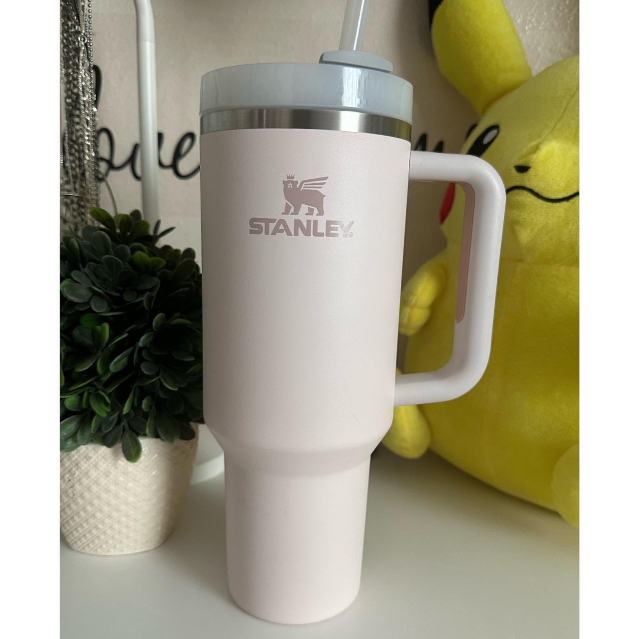 Stanley rose quartz tumbler: ️ used a few times,... - Depop