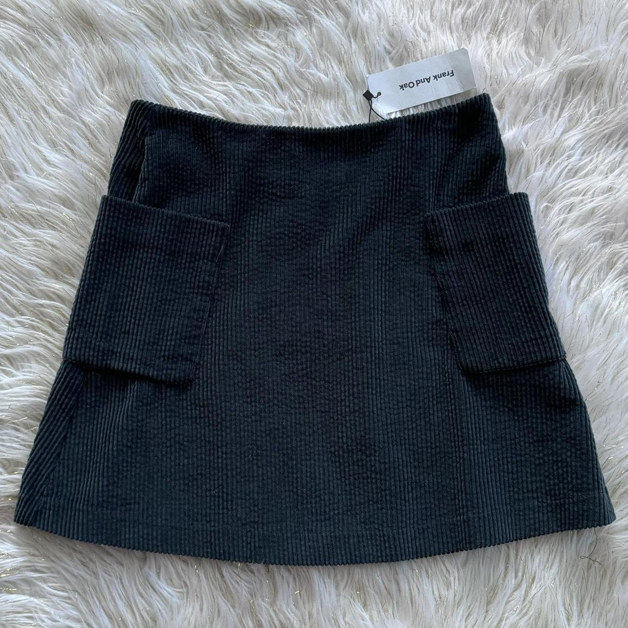 Cute dark green mini skirt from frank and oak is in... - Depop