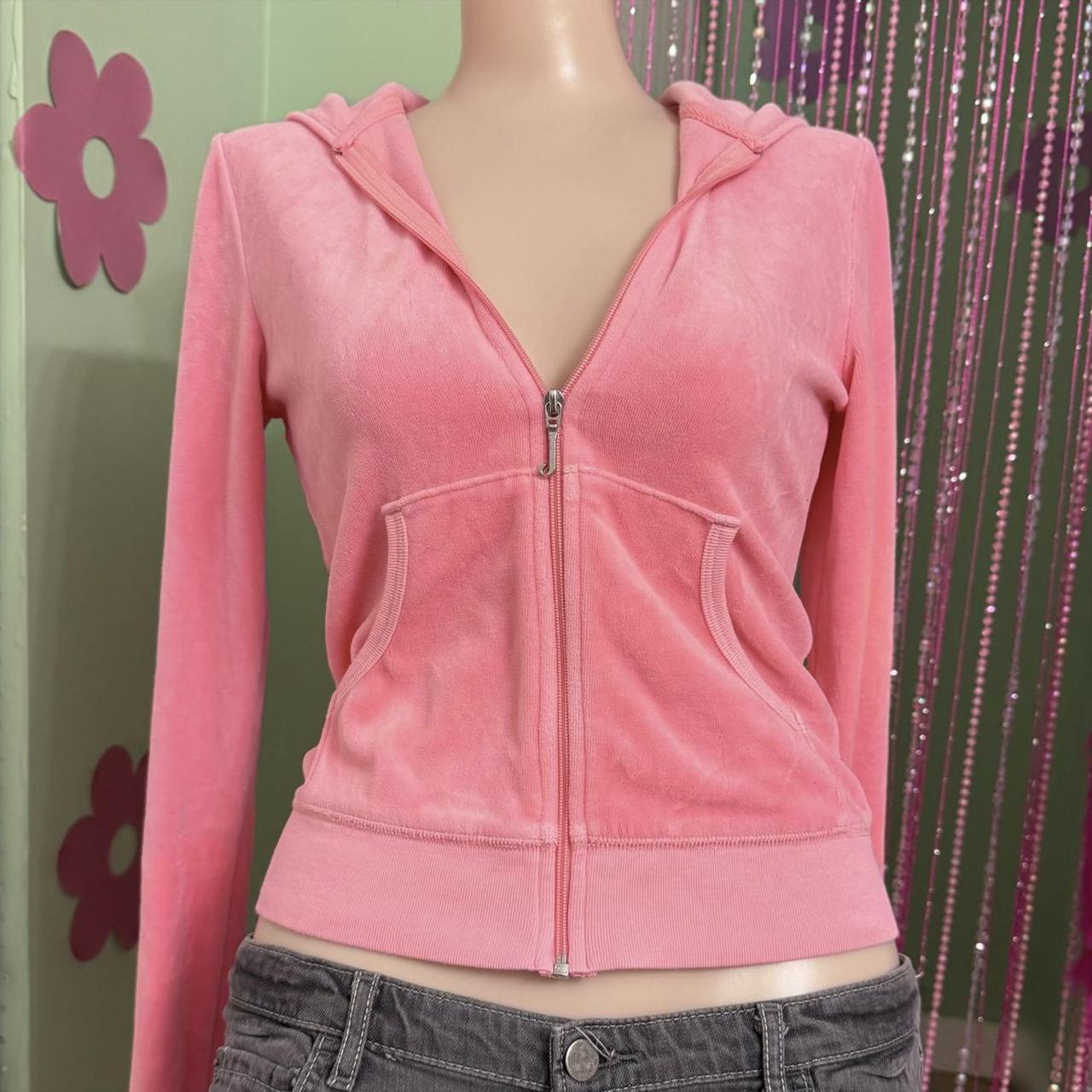 Super cute rare pink Juicy Couture Tracksuit Jacket... - Depop Super cute rare pink Juicy Couture Tracksuit Jacket... - Depop