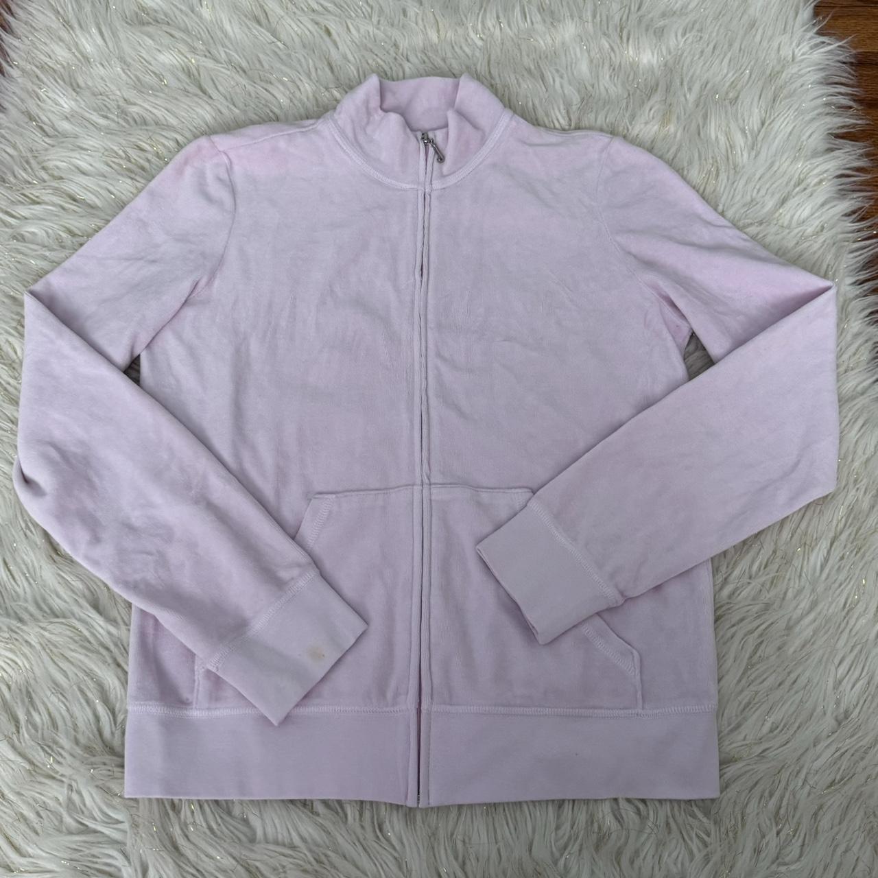 Super cute light pink Juicy Couture Tracksuit Jacket... - Depop