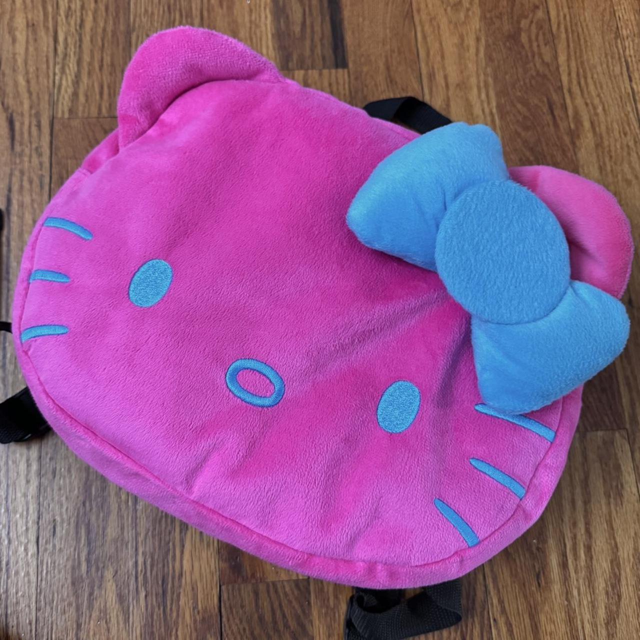 Adorable pink and blue Hello Kitty backpack #kawaii... | Depop