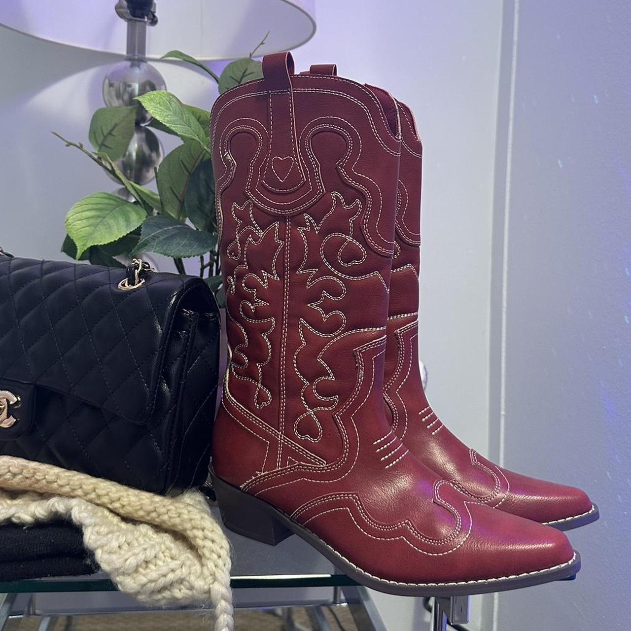 Adorable Dark Red Cowboy... - Depop