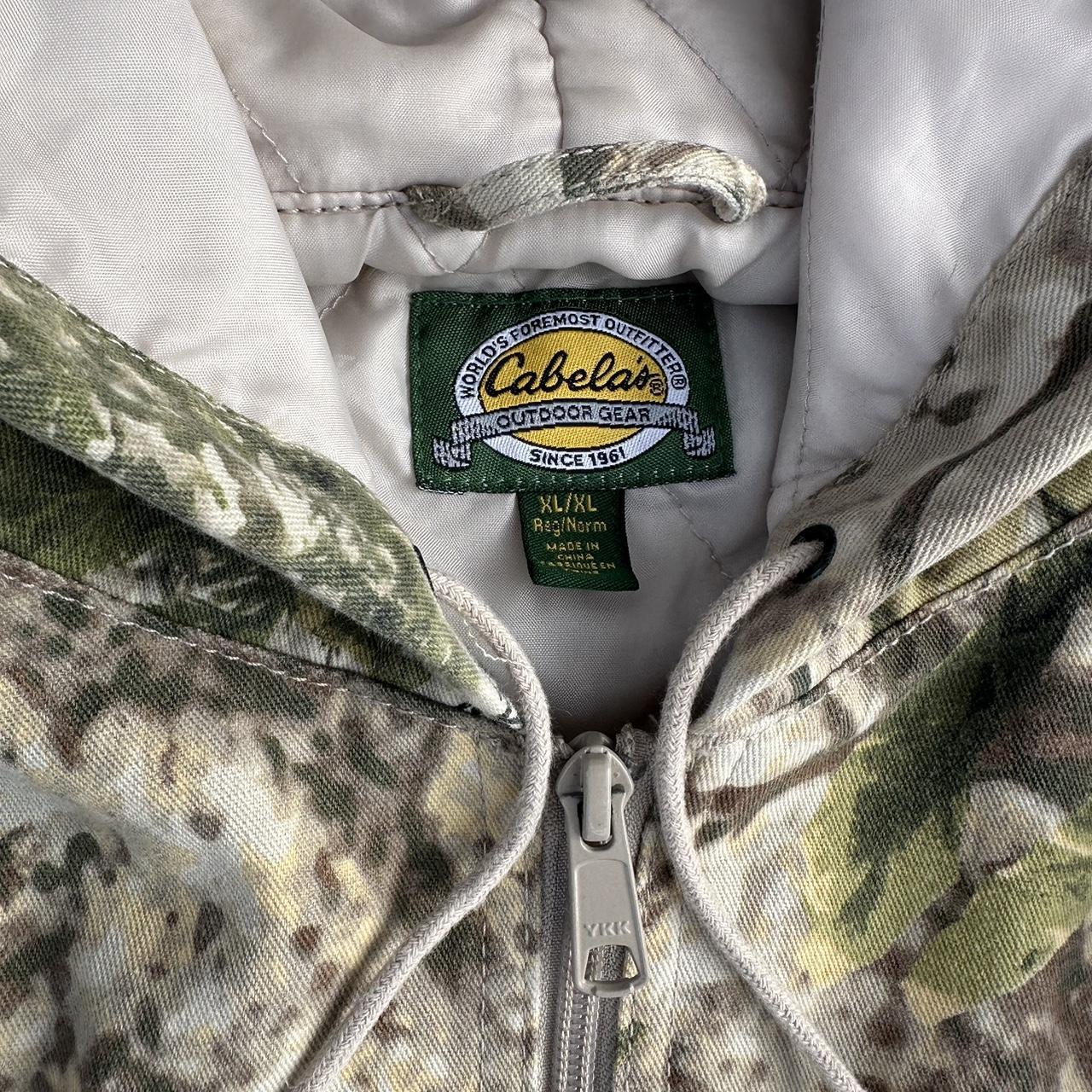 Cabela Camo Zip Fleece Lacing Double... - Depop