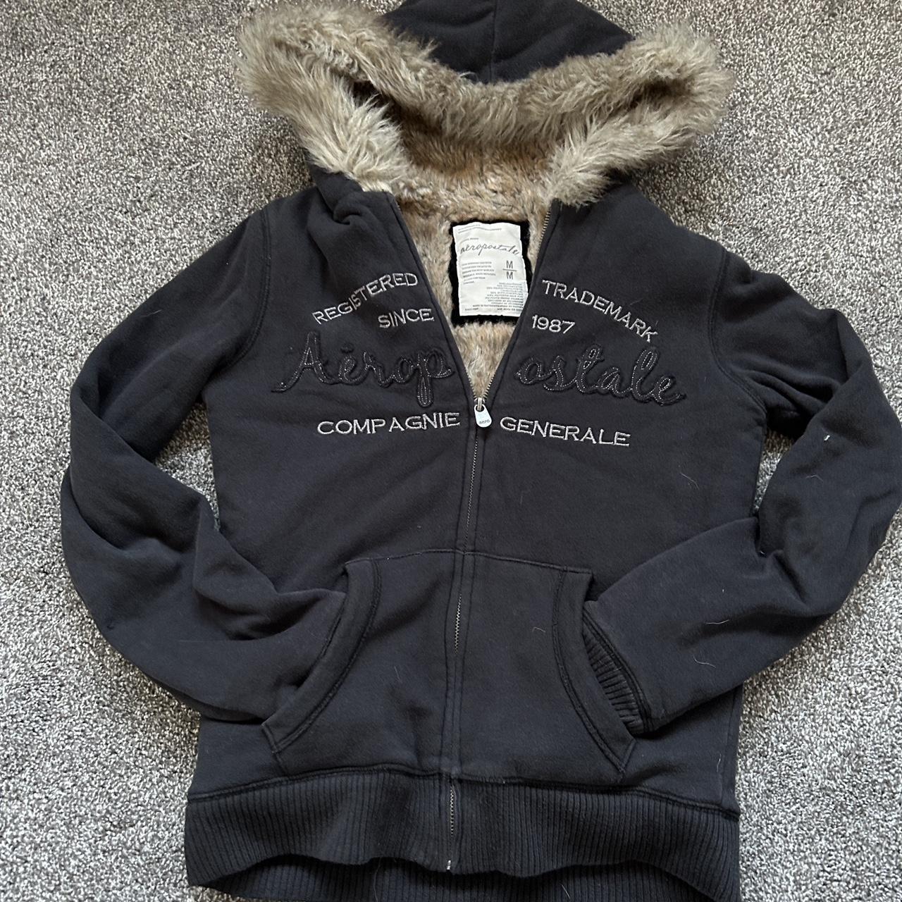 Rare and sought after y2k Aeropostale faux fur lined... - Depop