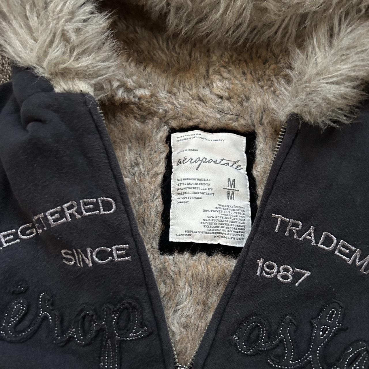 Rare and sought after y2k Aeropostale faux fur lined... - Depop