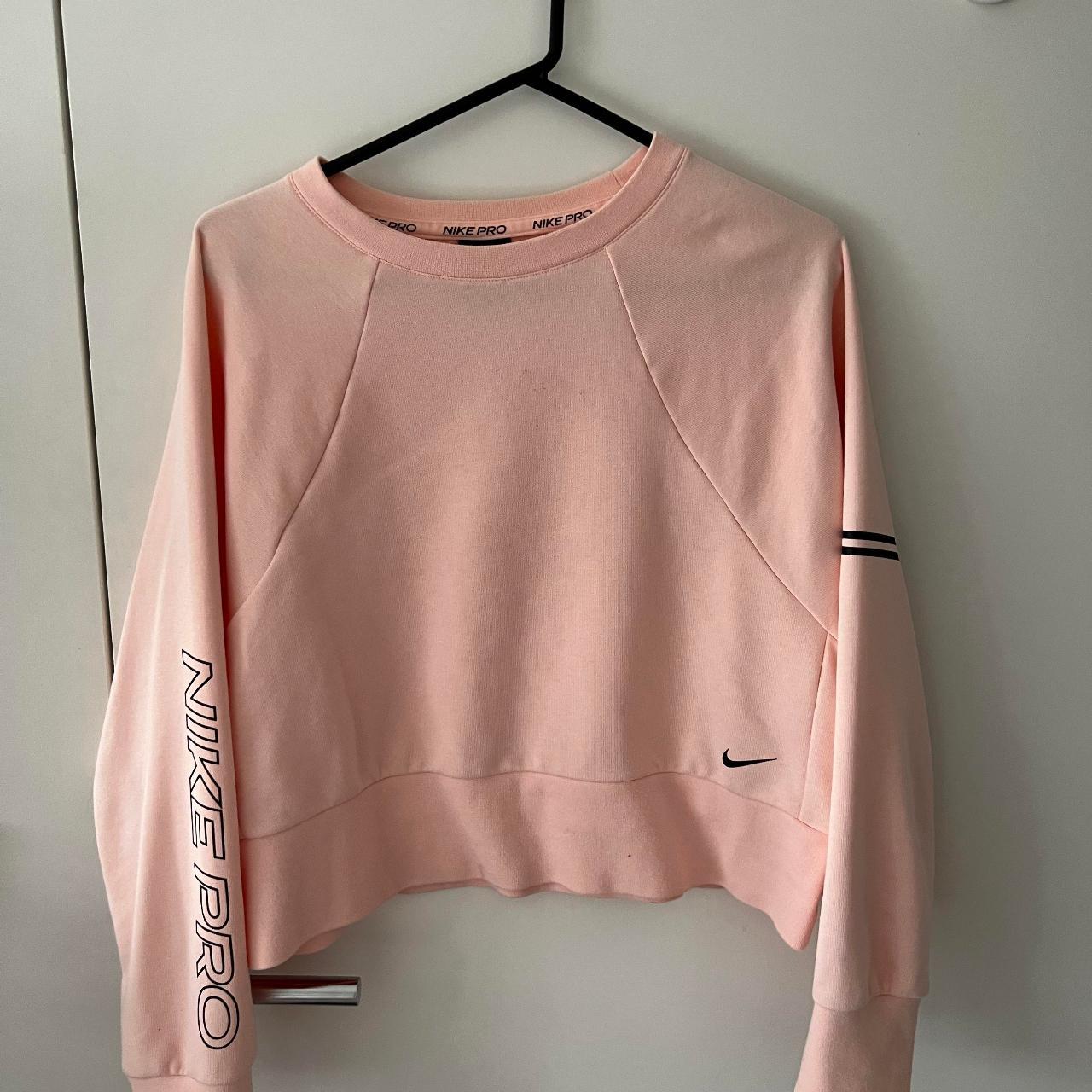 Nike sports jumper, in dusty pink. Selling as... - Depop