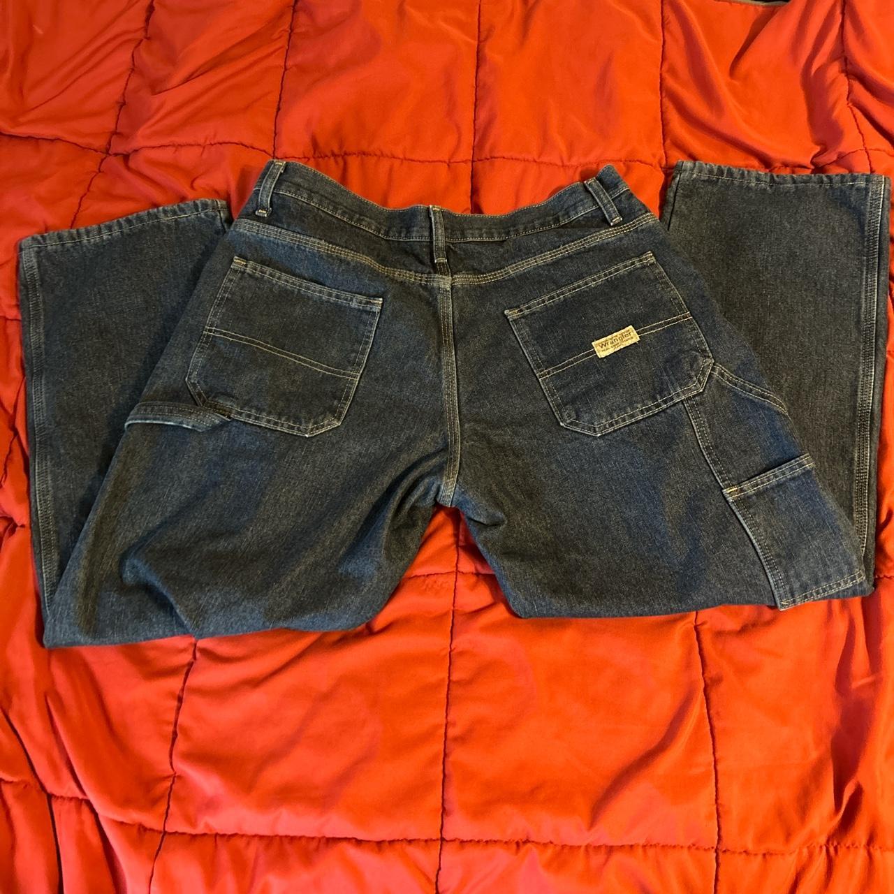 Wrangler jeans 32 x 30 soft brown interlining wide... - Depop