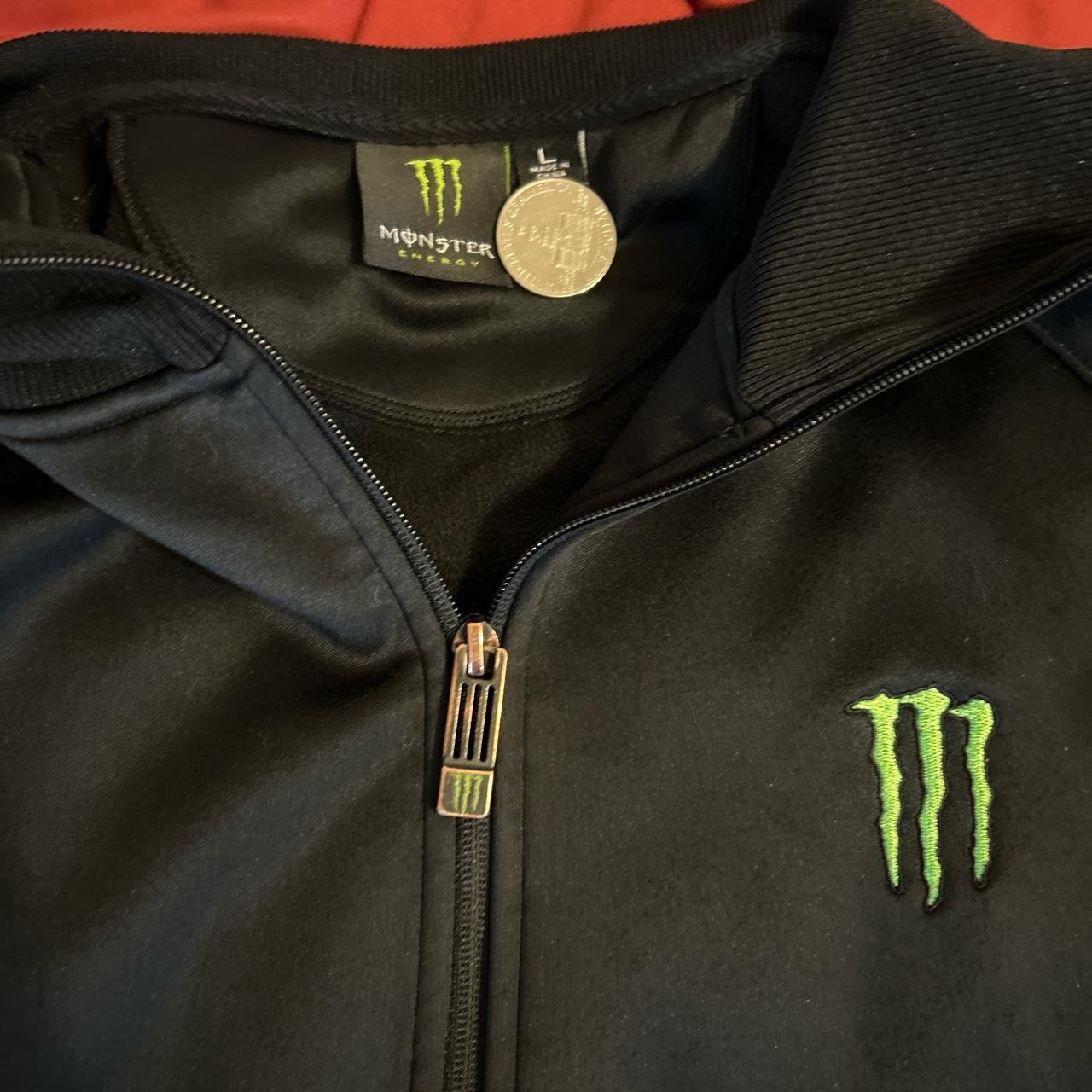 Monster energy drink jacket pit to pit 24 inches top... - Depop