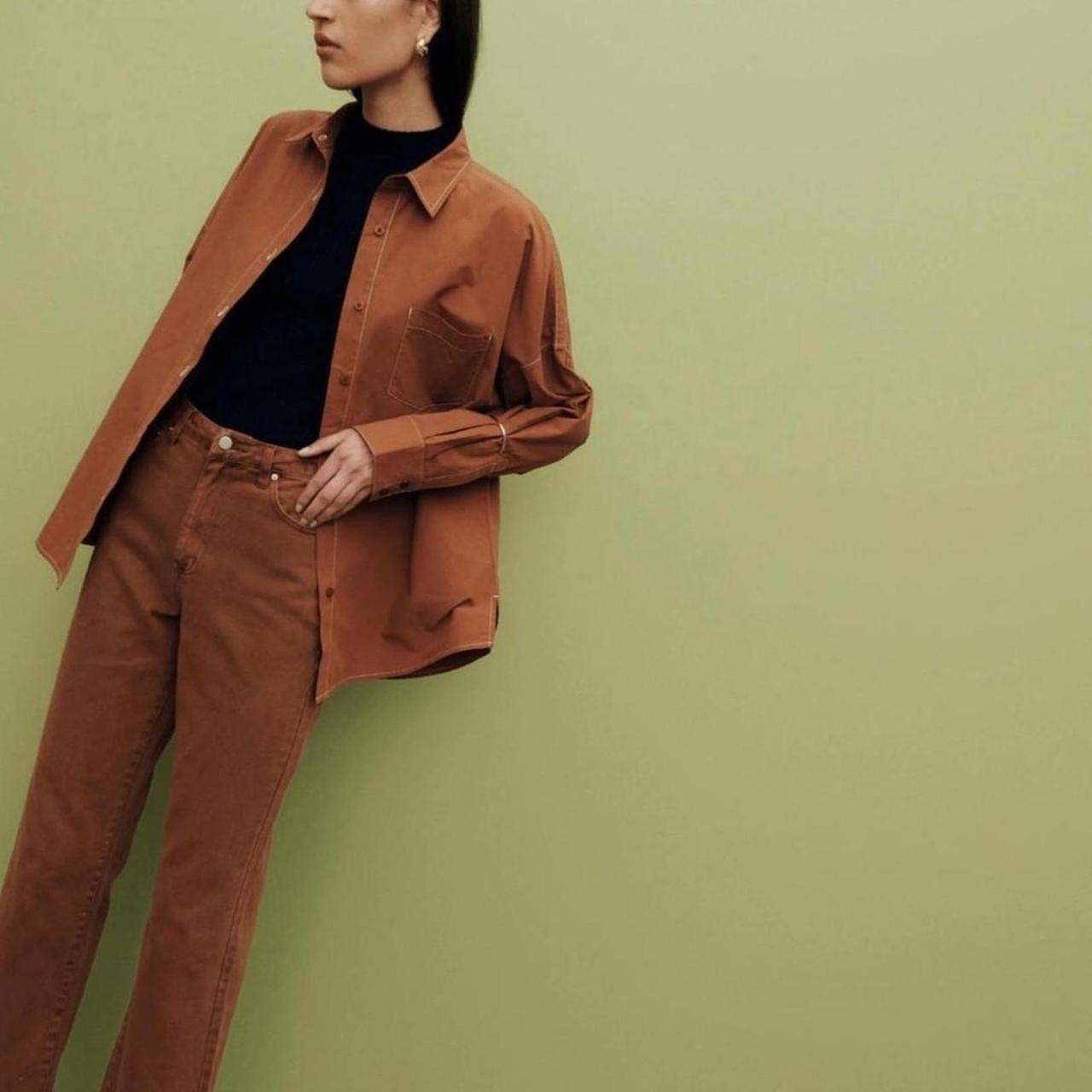 Toffee-like Nude Lucy Jeans Soft brown, flattering... | Depop