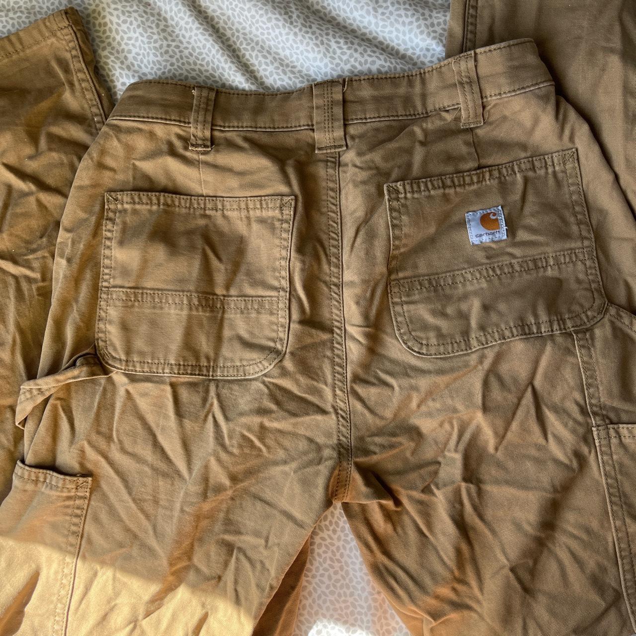 Carhartt cargos, paint on them, make 🍑 look crazy,... - Depop
