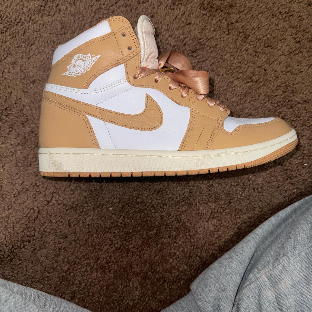 Women’s Air Jordans 💛 Ribbon Shoe laces Size 9... - Depop