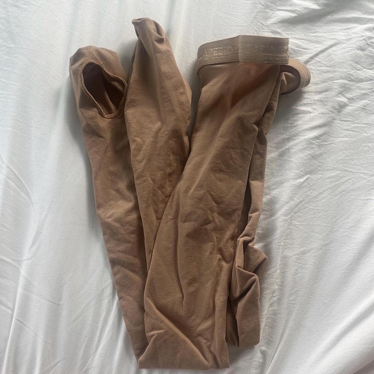 capezio tan transition tights never worn but took... - Depop