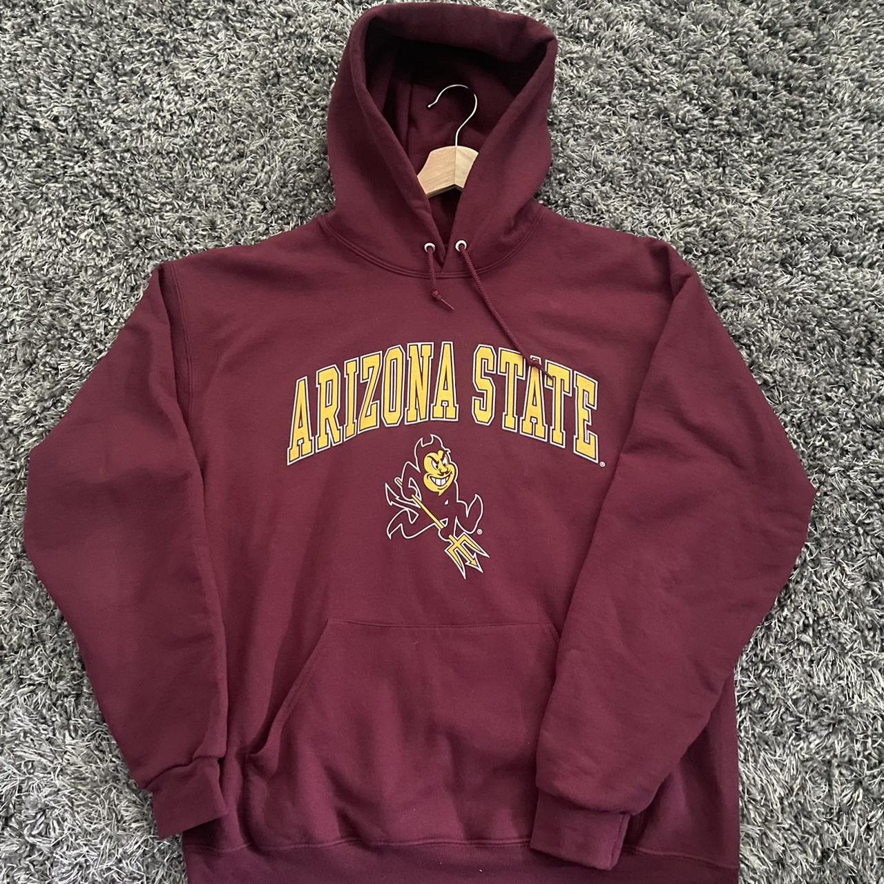 ASU Arizona State Athletic Hoodie Sweatshirt Devil... - Depop
