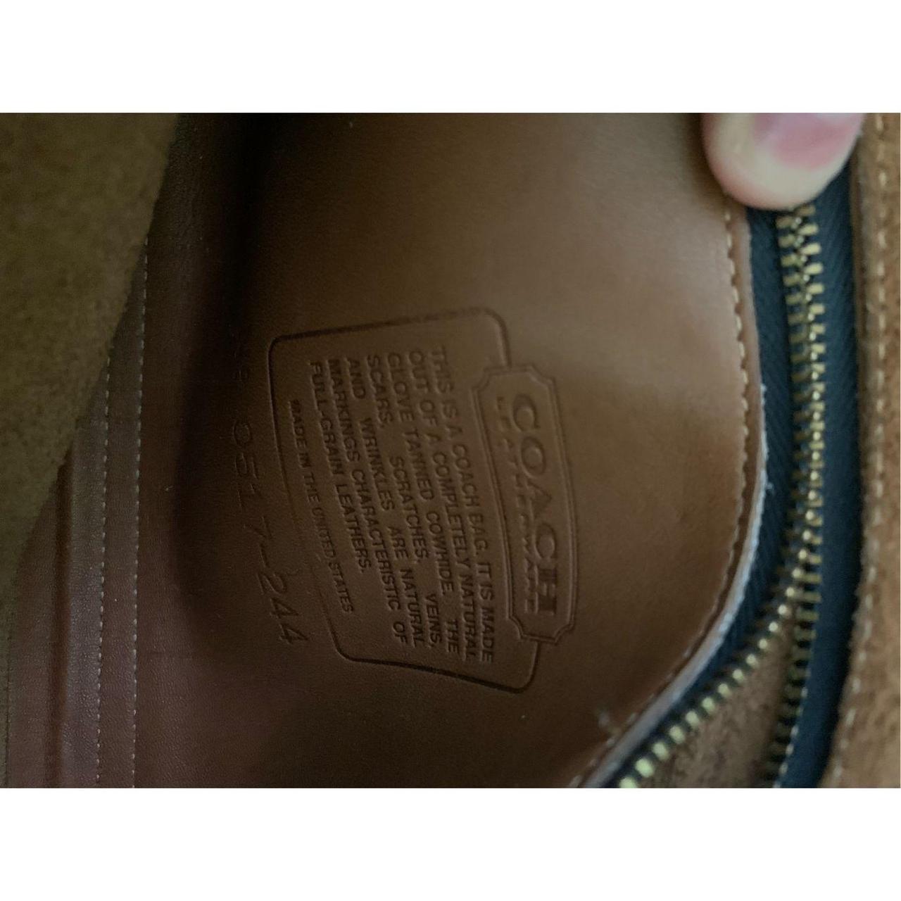 Vintage Coach Brown Leather Crossbody... - Depop