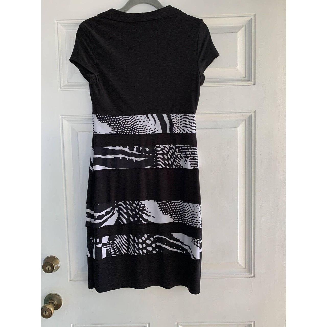 Joseph Women's Black and White Dress | Depop
