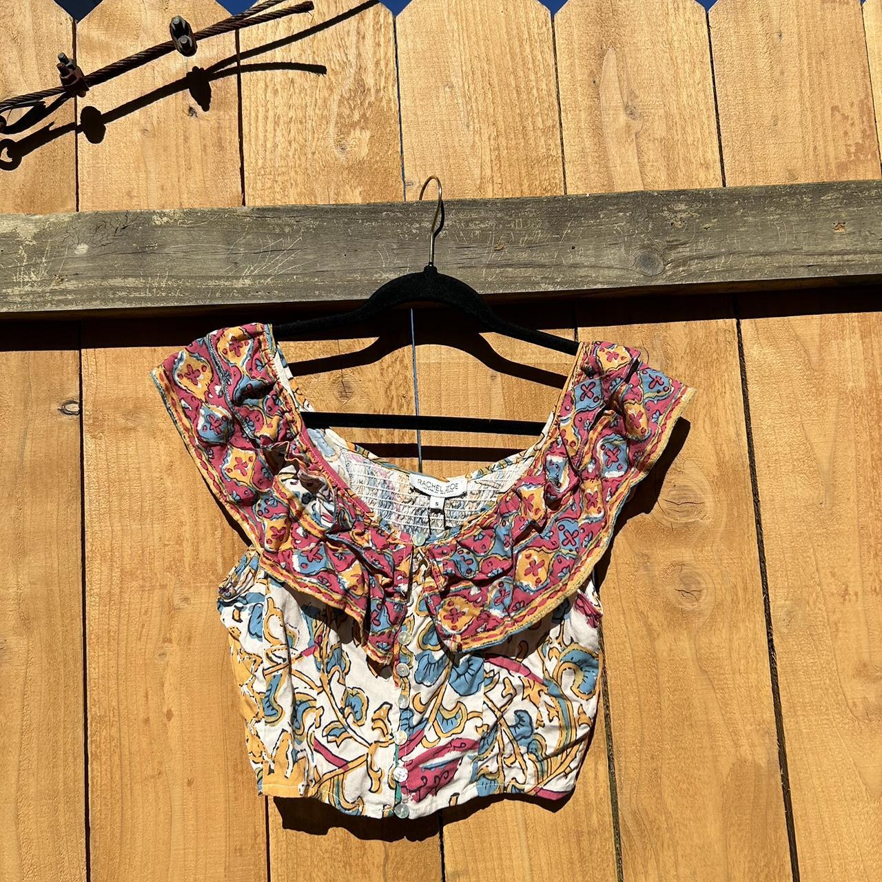 Rachel Zoe whimsy crop top size small. New with... - Depop
