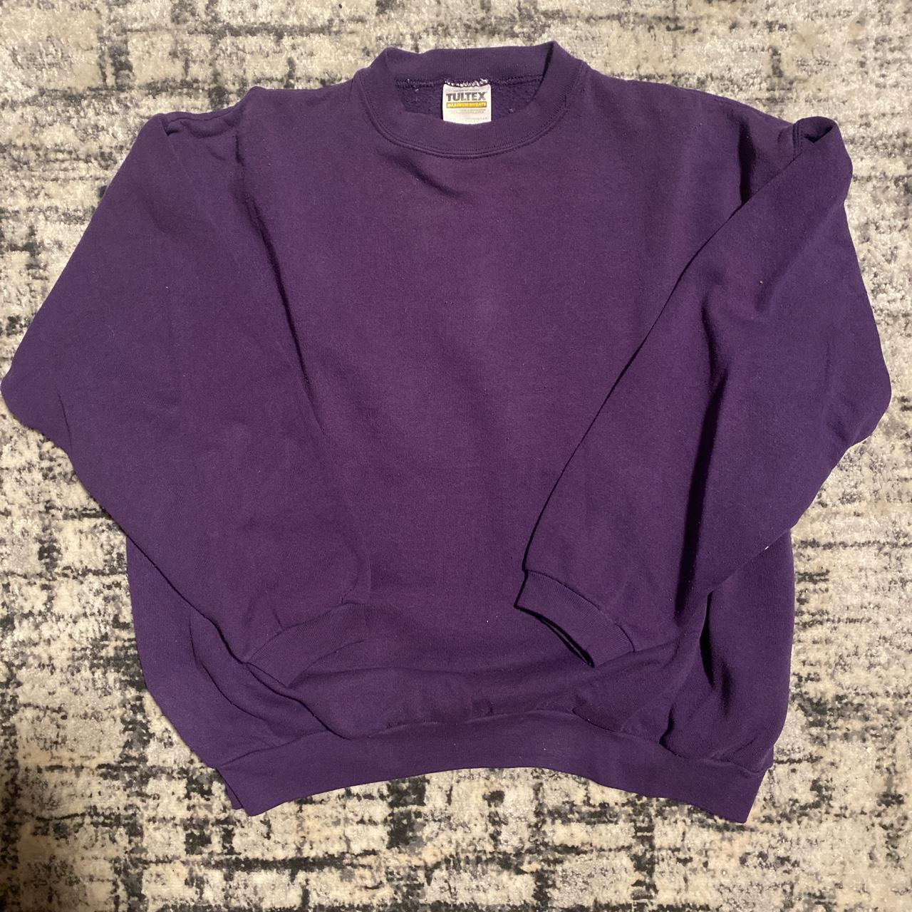 Tultex Men's Purple Sweatshirt | Depop