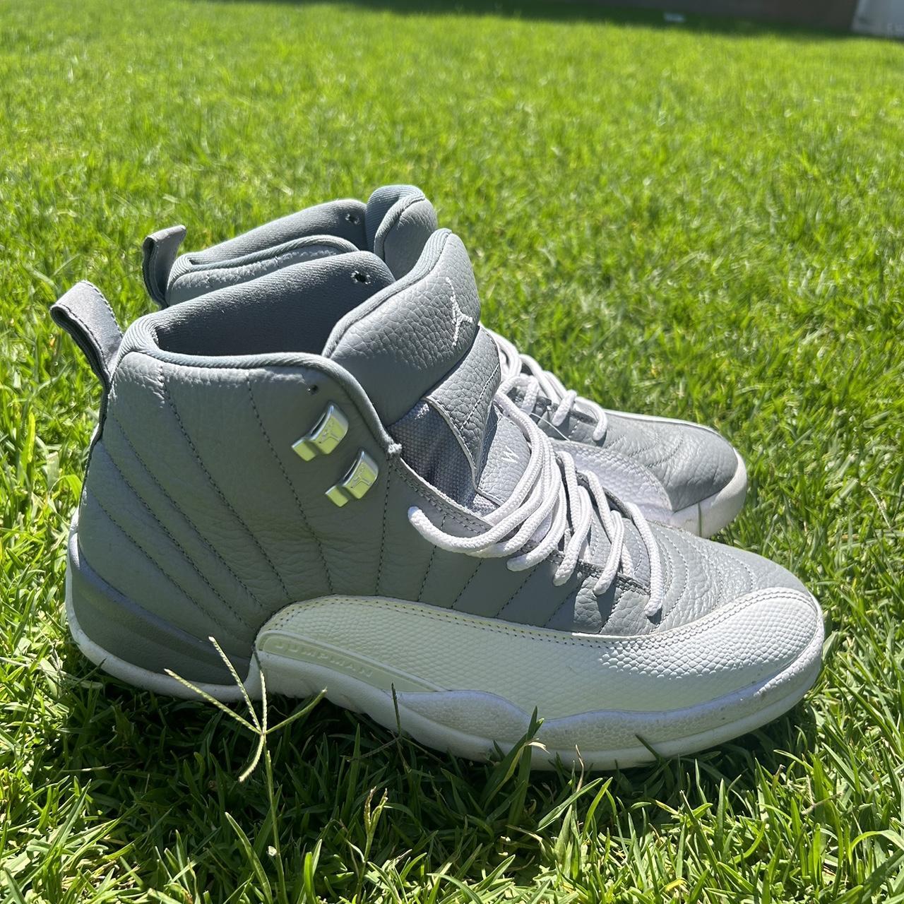 Jordan 12 stealth gray - Depop