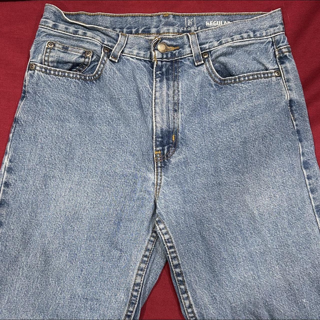 George Men's Blue and Navy Jeans | Depop