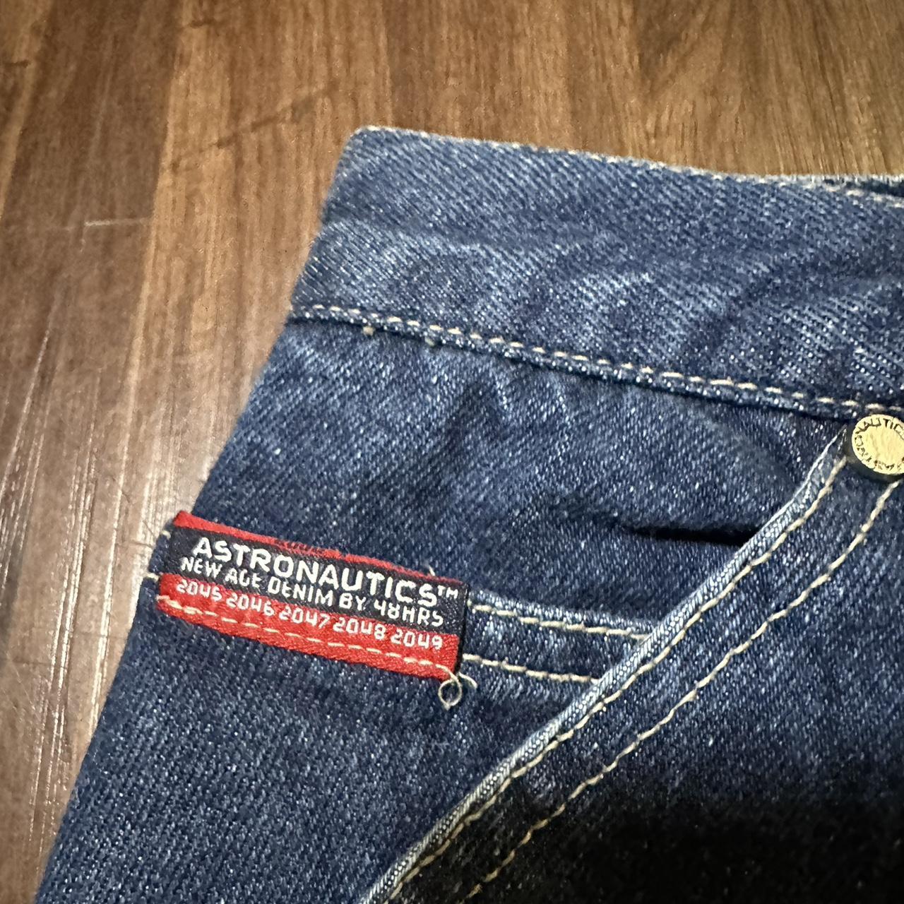 Y2K Alien Workshop Style Jnco style Wide Leg... - Depop