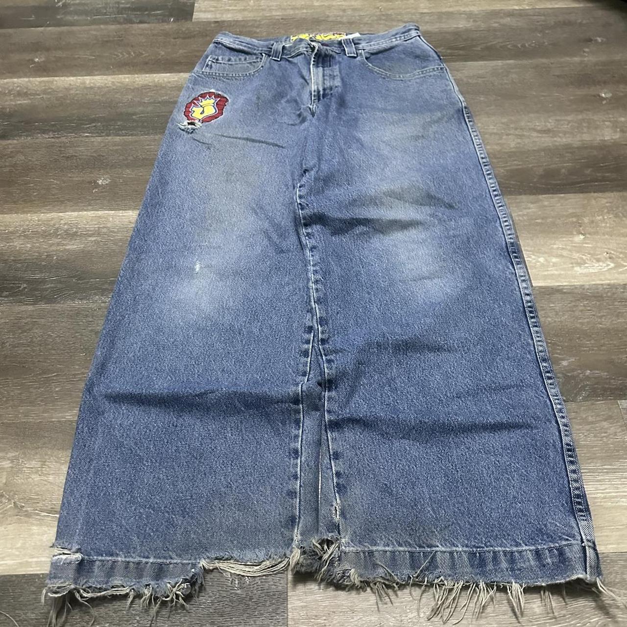 Vintage Rare Light Wash Jnco Jester Cannons 12” Leg... - Depop
