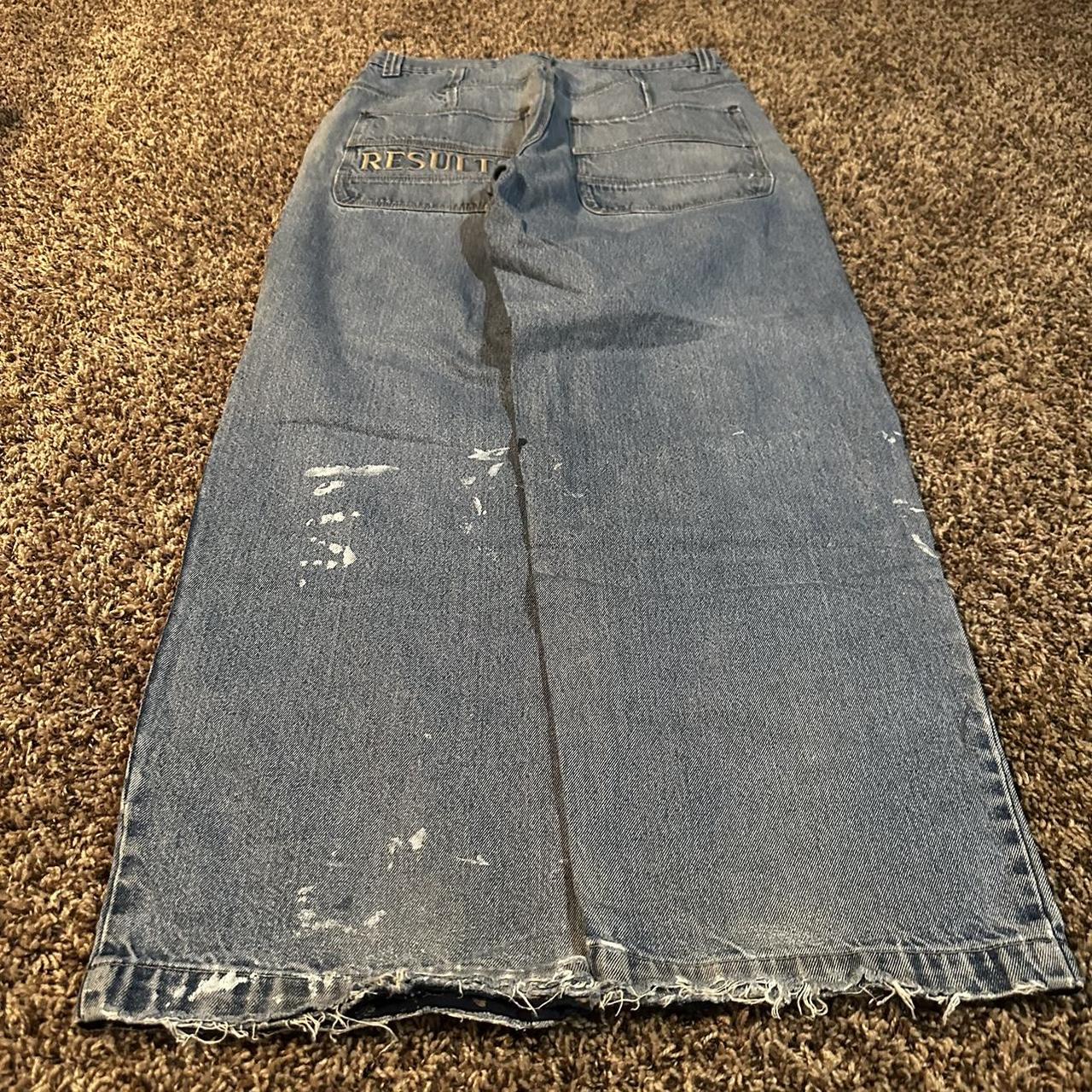 Y2K Vintage Distressed acne Style Results Big Pocket... - Depop