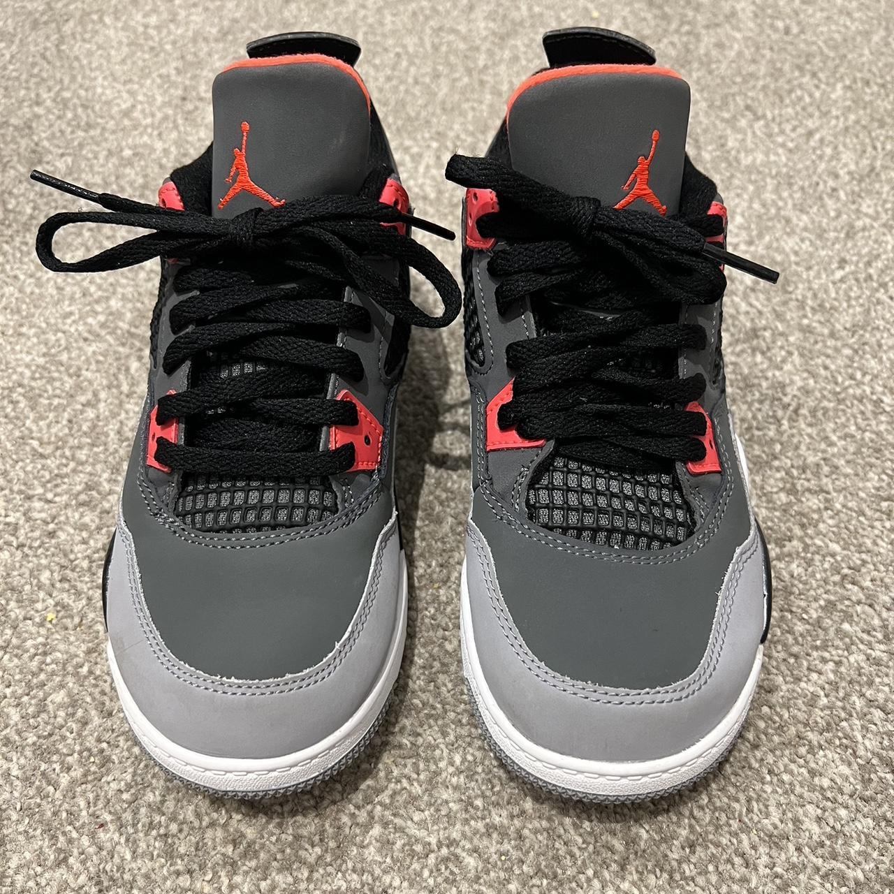 Kids Jordan 4 Retro Infrared Have only been worn... - Depop