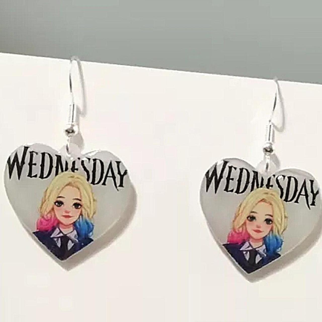 Cute Wednesday earrings. Addams family. UK shipping... - Depop