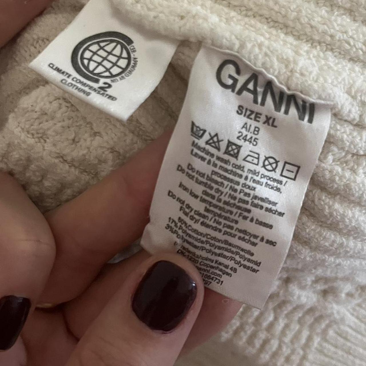 Cream cable knit sweater vest #knitwear Ganni... - Depop