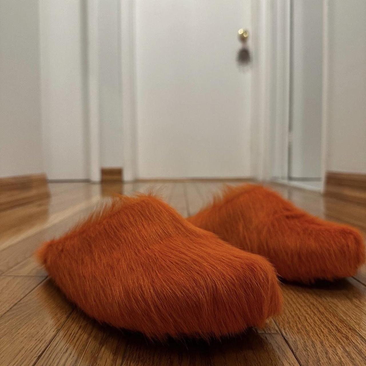 Marni Fur Slides - Depop