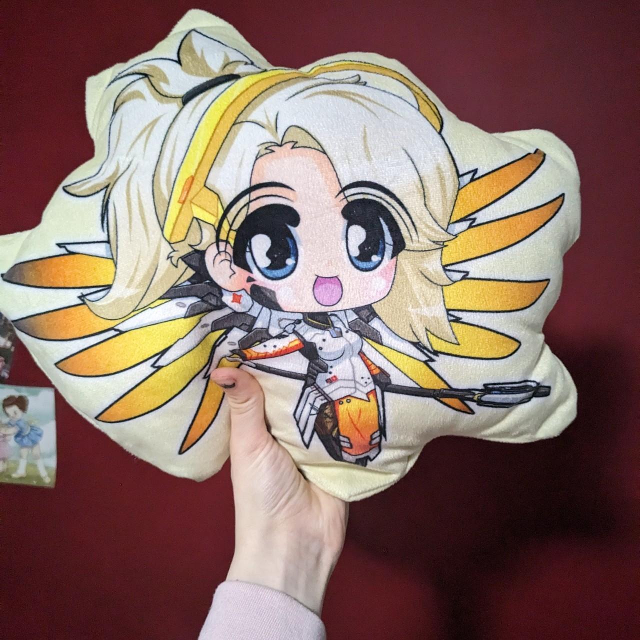 Cute little double sided Mercy pillow! Purchased at... - Depop