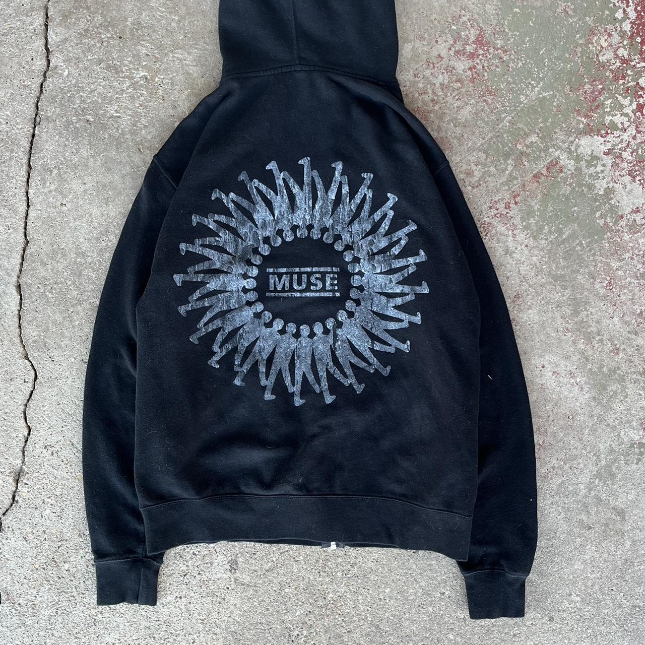 Vintage 00’s Muse Band Zip Up Hoodie Size Medium... - Depop