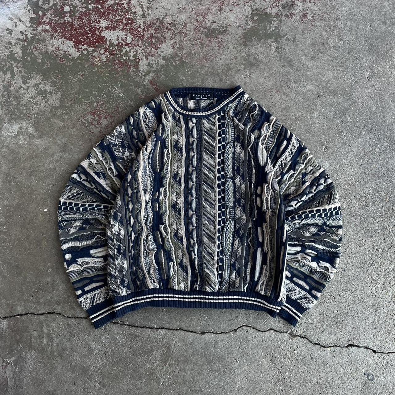 Vintage Protege Coogi Style Heavyweight Sweater... | Depop