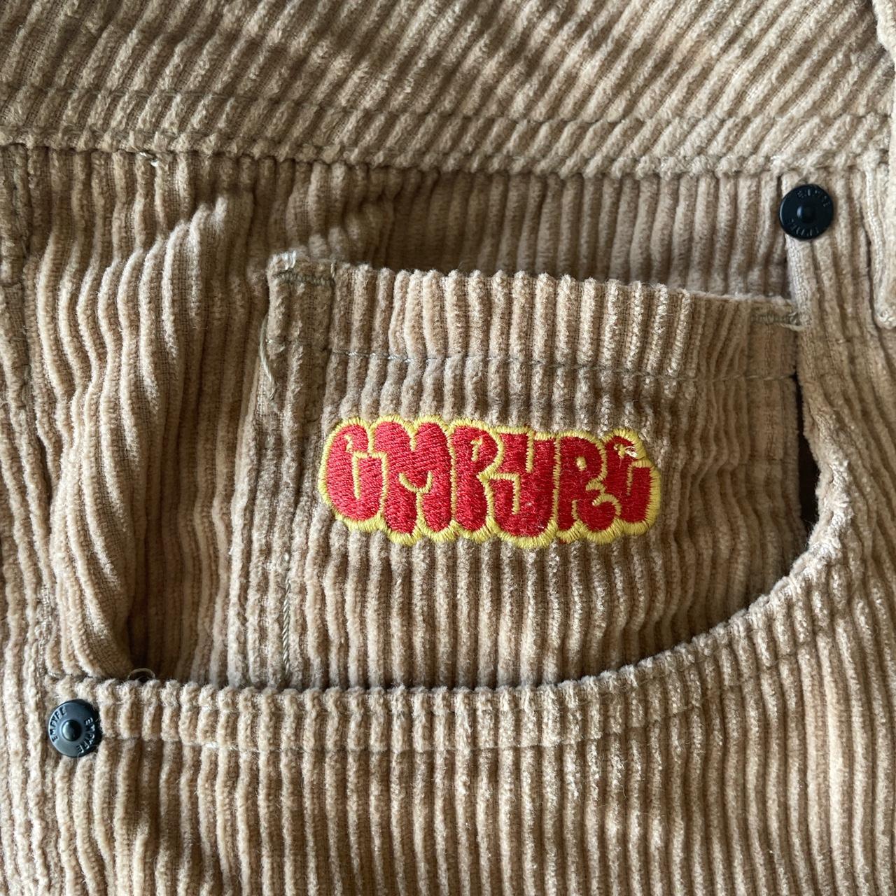 Empyre tan corduroy baggy pants. Worn only twice,... - Depop