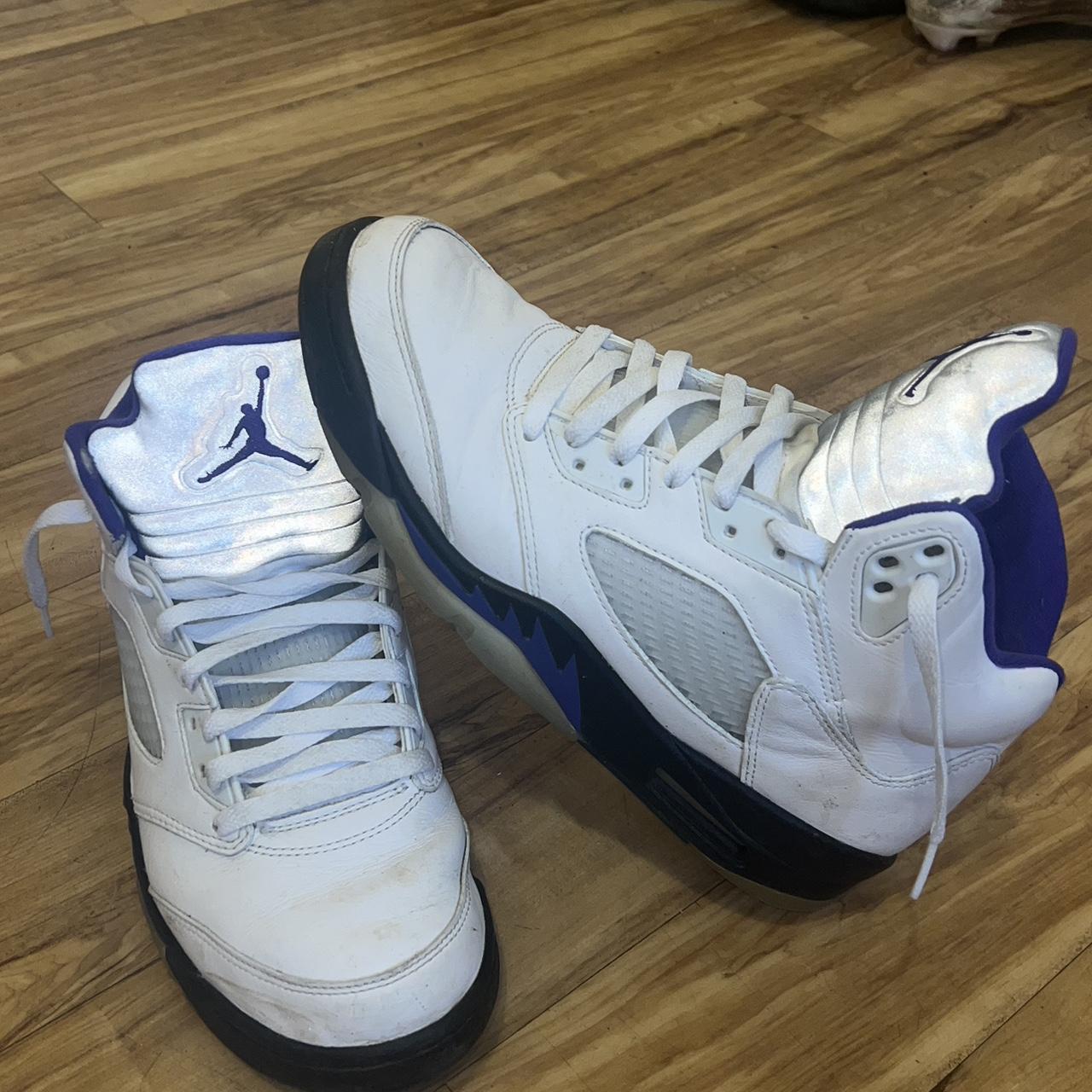 Jordan 5 Dark Concord, Size 9 UK, slight creases - Depop