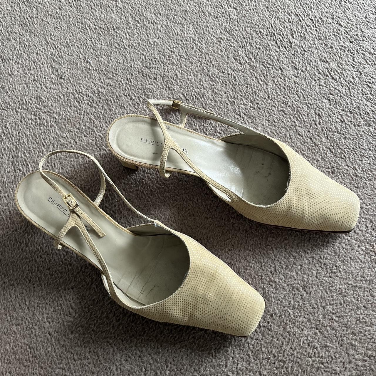 Vintage square toe sandals Size EU 40.5 Don’t fit me... - Depop