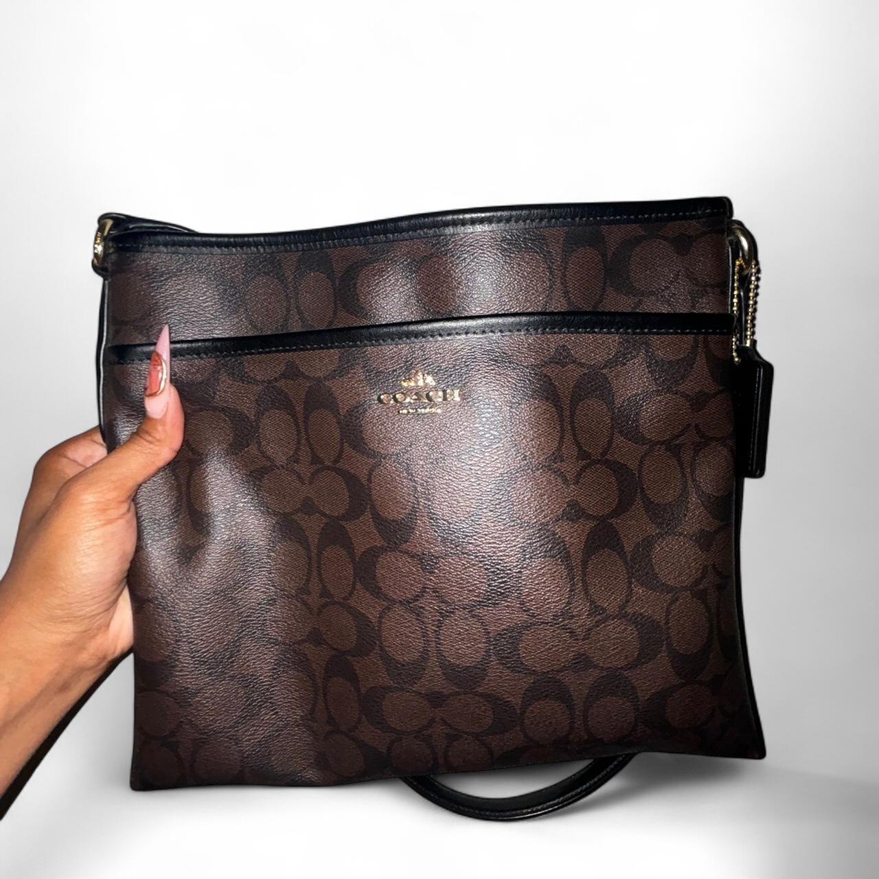 Coach Crossbody/Messenger Bag In Signature Canvas... | Depop