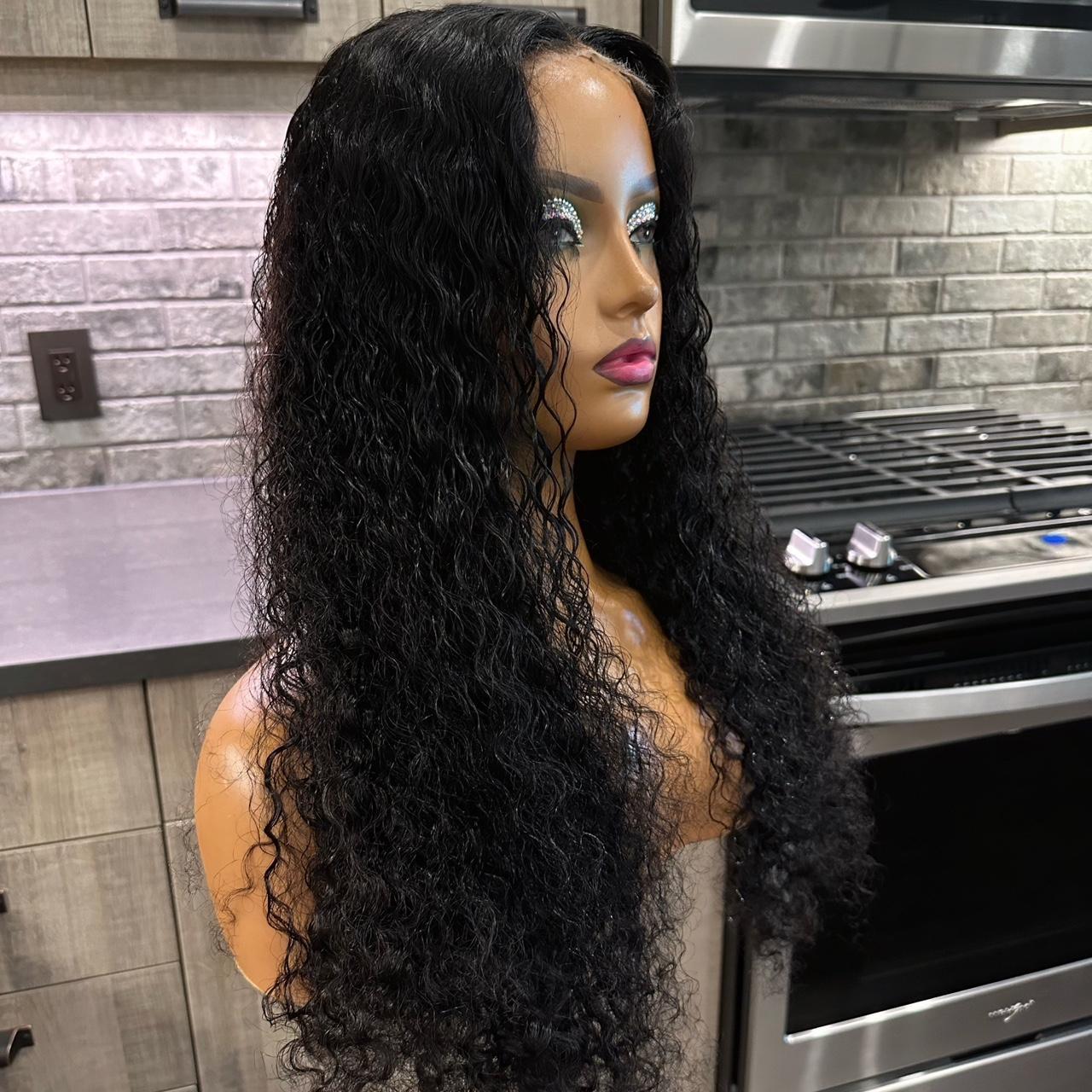 5X5 HD LACE CLOSURE WIG 24inch - Worn Once 😍 -... - Depop