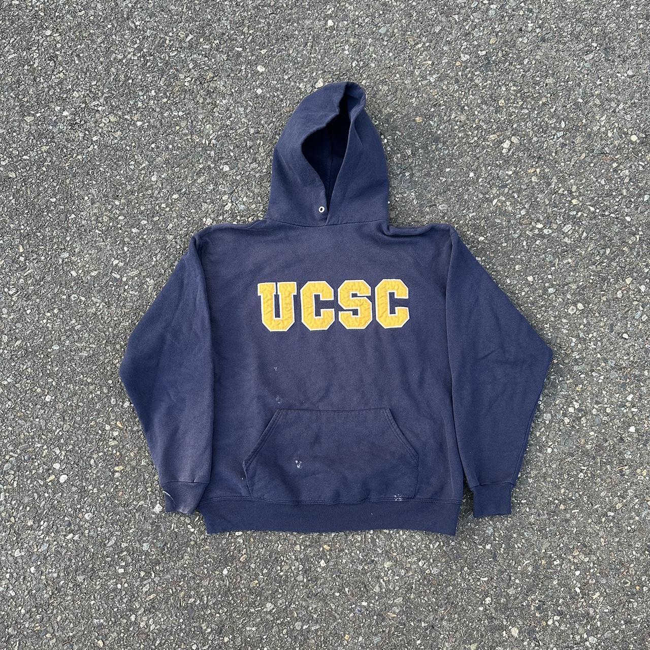 Uc Santa Cruz hoodie Destressed Throughout Sz: no... - Depop