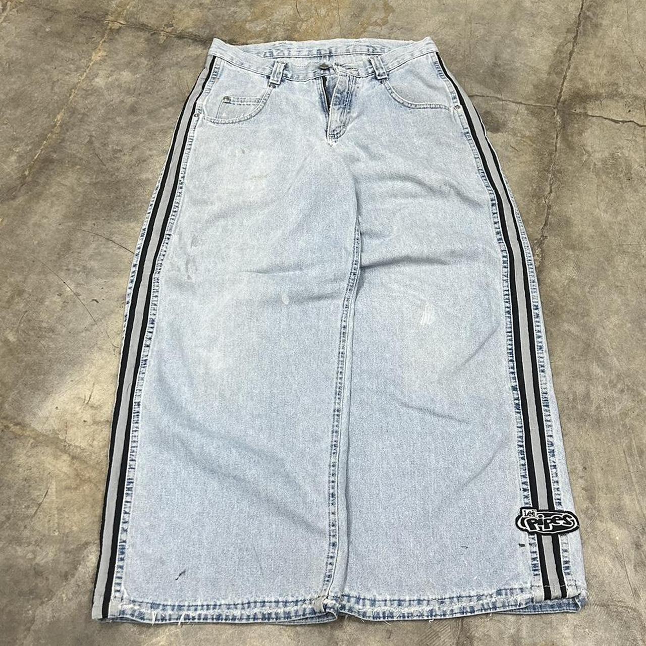 Grail vintage striped lee pipes Fire pair of side... - Depop